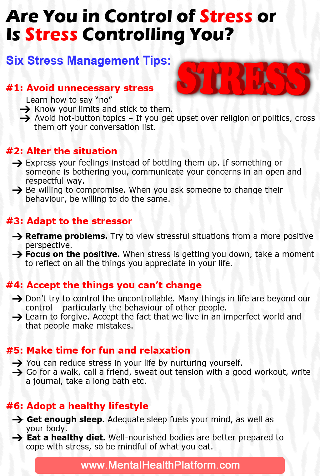 Six Stress Management Tips | Mental Perspective