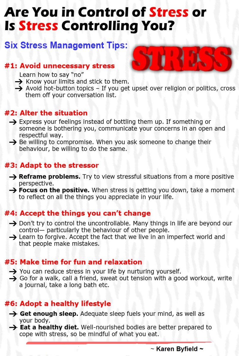 Six Stress Management Tips | Mental Perspective